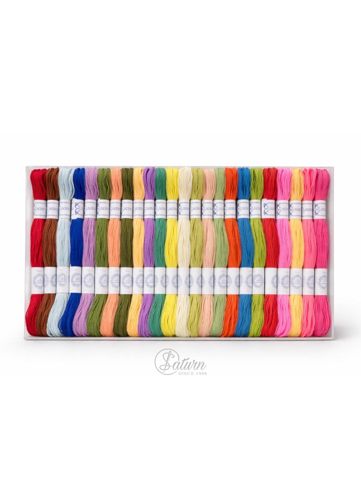 Ata Mouline Asortata Mix – 100 Jurbite/Cutie – Bumbac 100% pentru Gobl ...