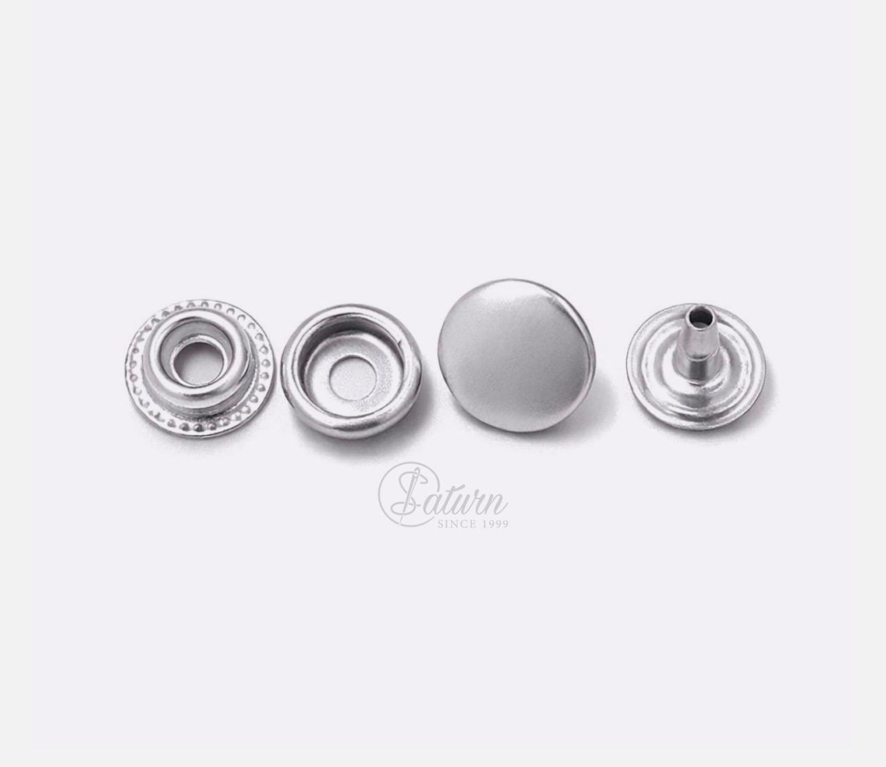 Capse Din Metal #61, fara arc 15 mm (720 Perechi/Pachet) – Mercerie Saturn